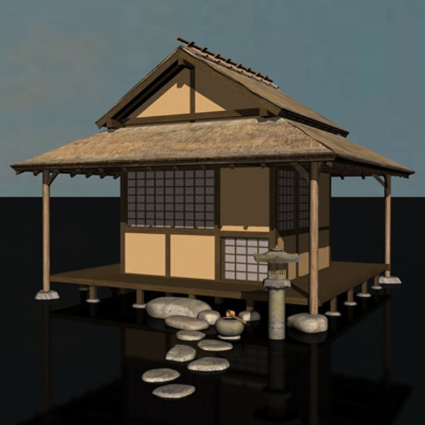 traditional japanese teahouse 3d model