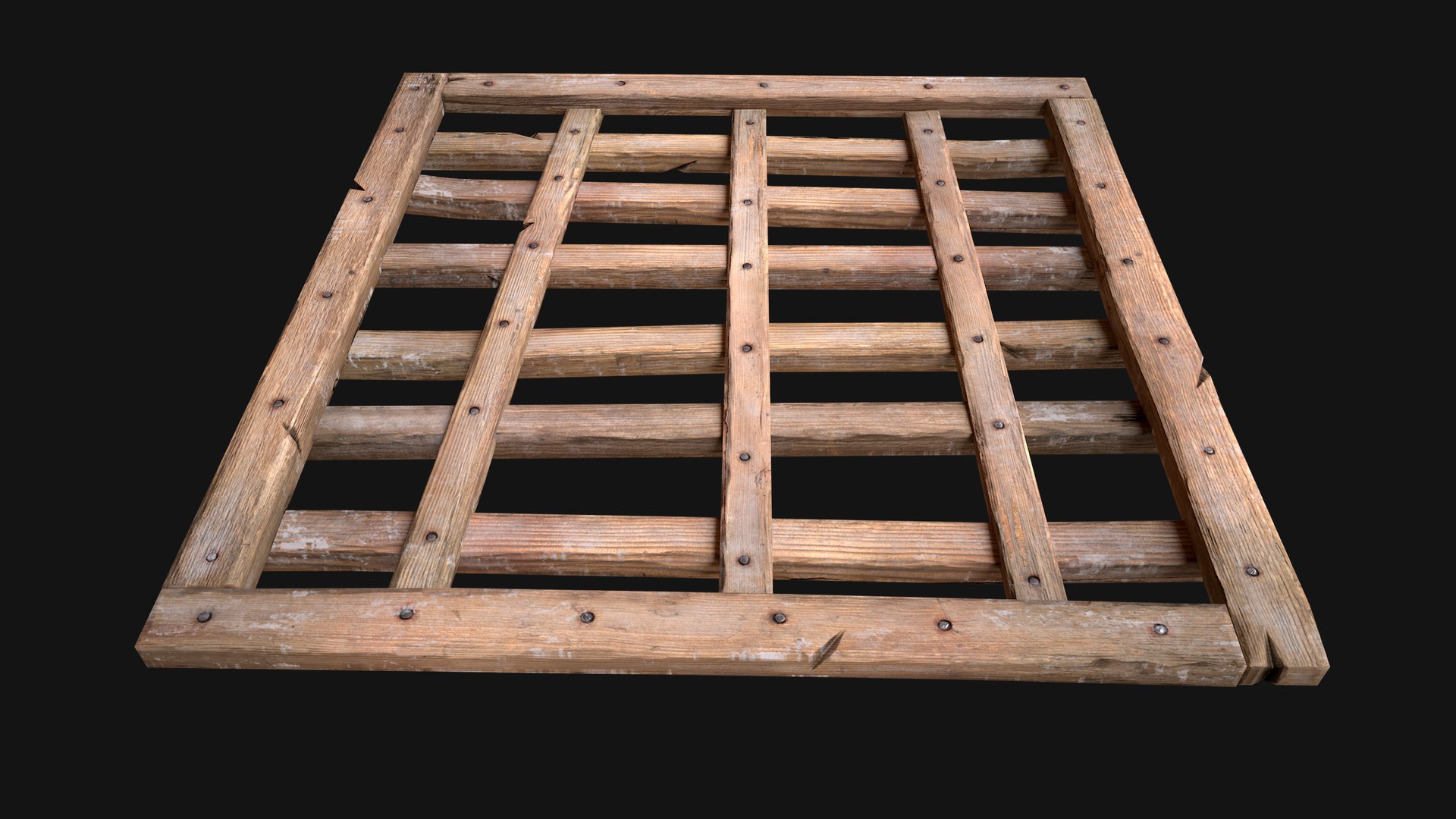 3D Medieval Roof Wooden Lattice Model - TurboSquid 2136842