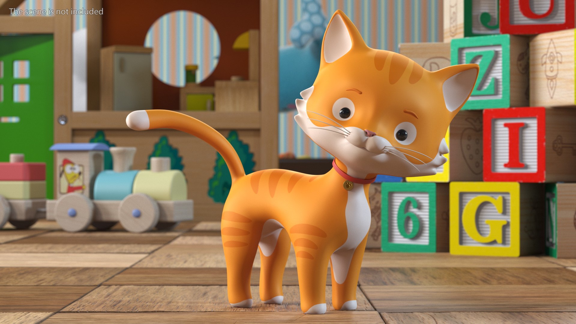 Funny and Cute Cartoon Cat Rigged for Modo 3D model - TurboSquid 1965708