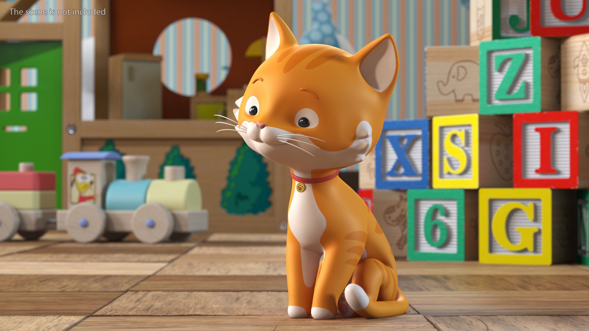 Funny and Cute Cartoon Cat Rigged for Modo 3D model - TurboSquid 1965708