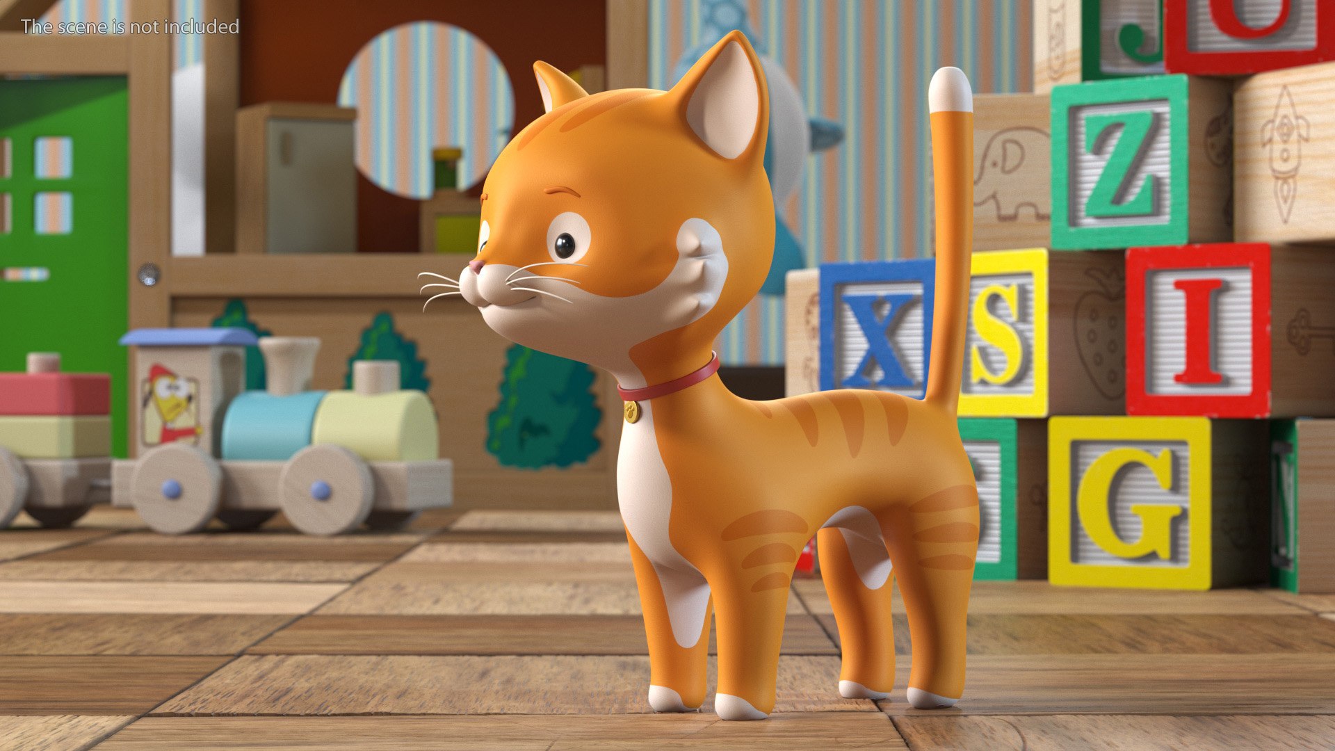 Funny and Cute Cartoon Cat Rigged for Modo 3D model - TurboSquid 1965708