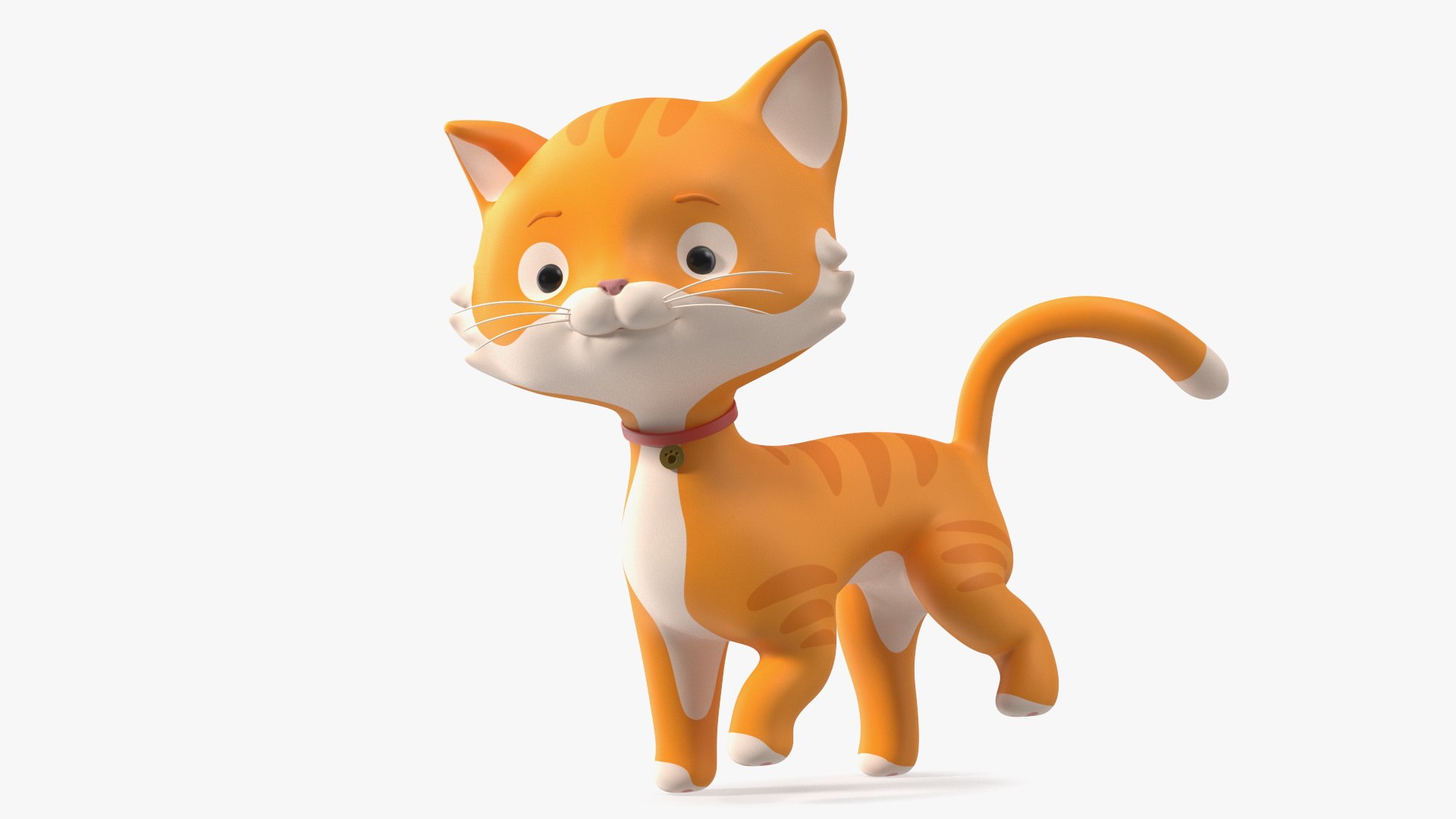 Funny and Cute Cartoon Cat Rigged for Modo 3D model - TurboSquid 1965708