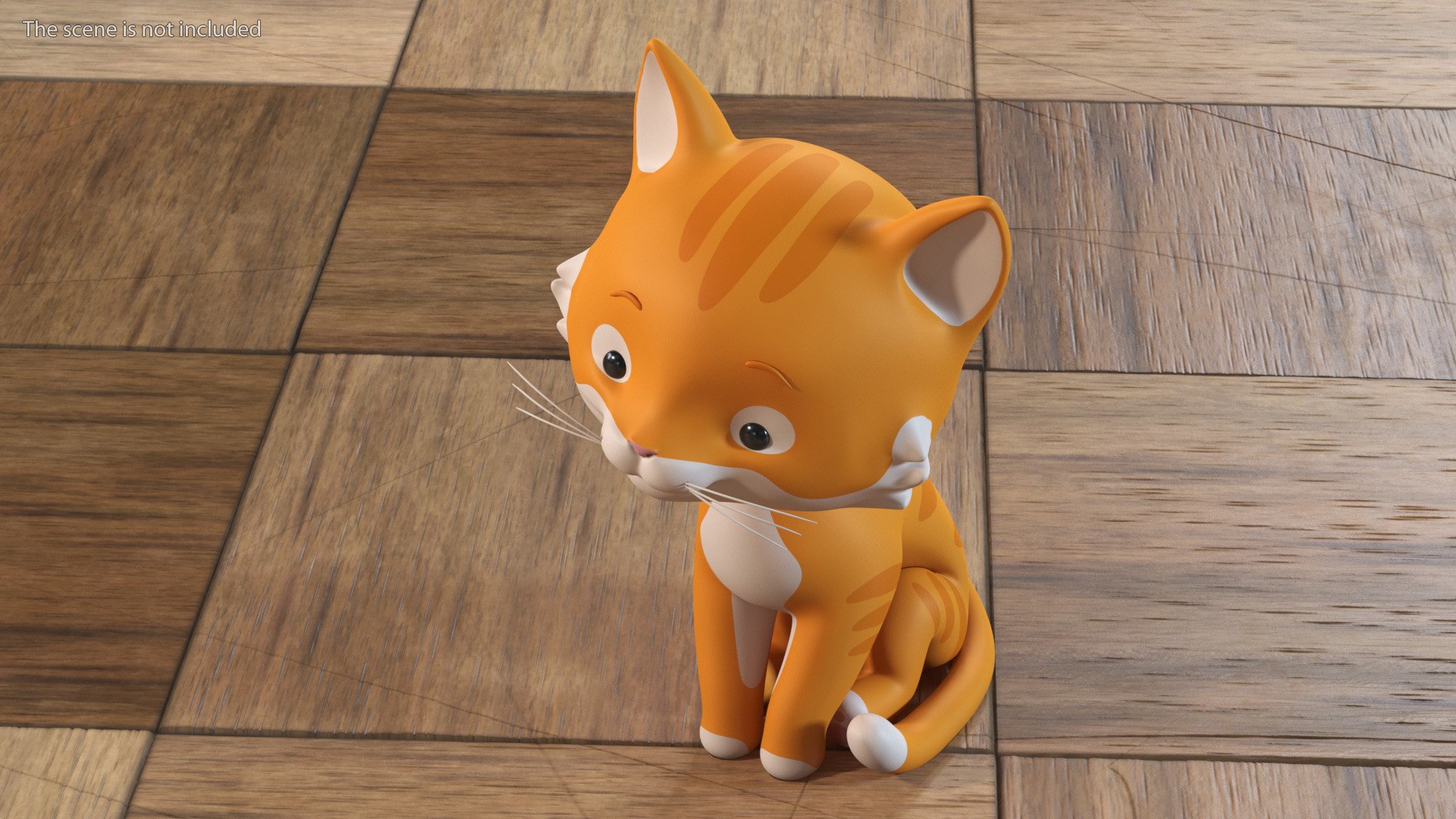 Funny and Cute Cartoon Cat Rigged for Modo 3D model - TurboSquid 1965708