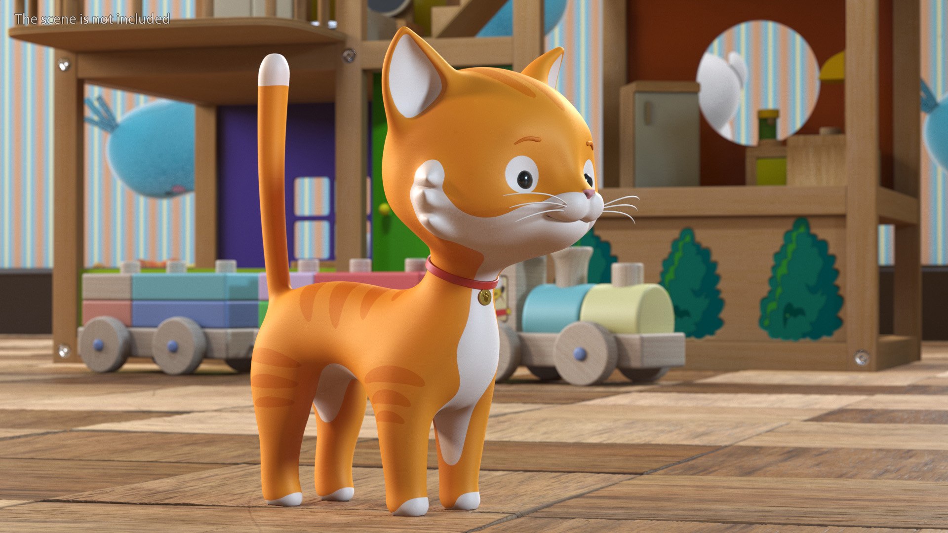 Funny and Cute Cartoon Cat Rigged for Modo 3D model - TurboSquid 1965708