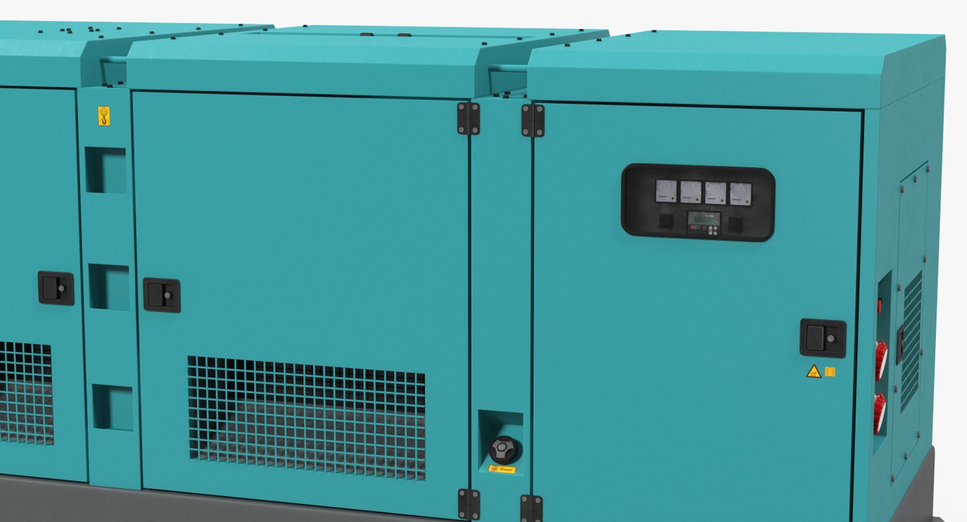 3D Industrial Power Diesel Generator Model - TurboSquid 1311283