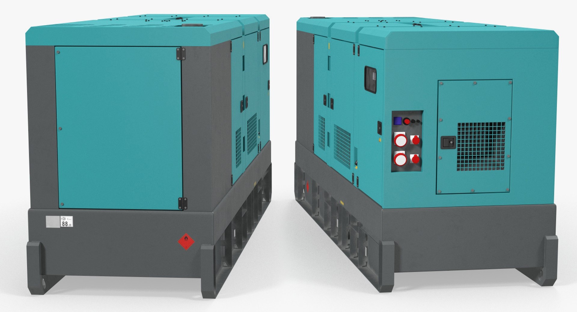 3D Industrial Power Diesel Generator Model - TurboSquid 1311283