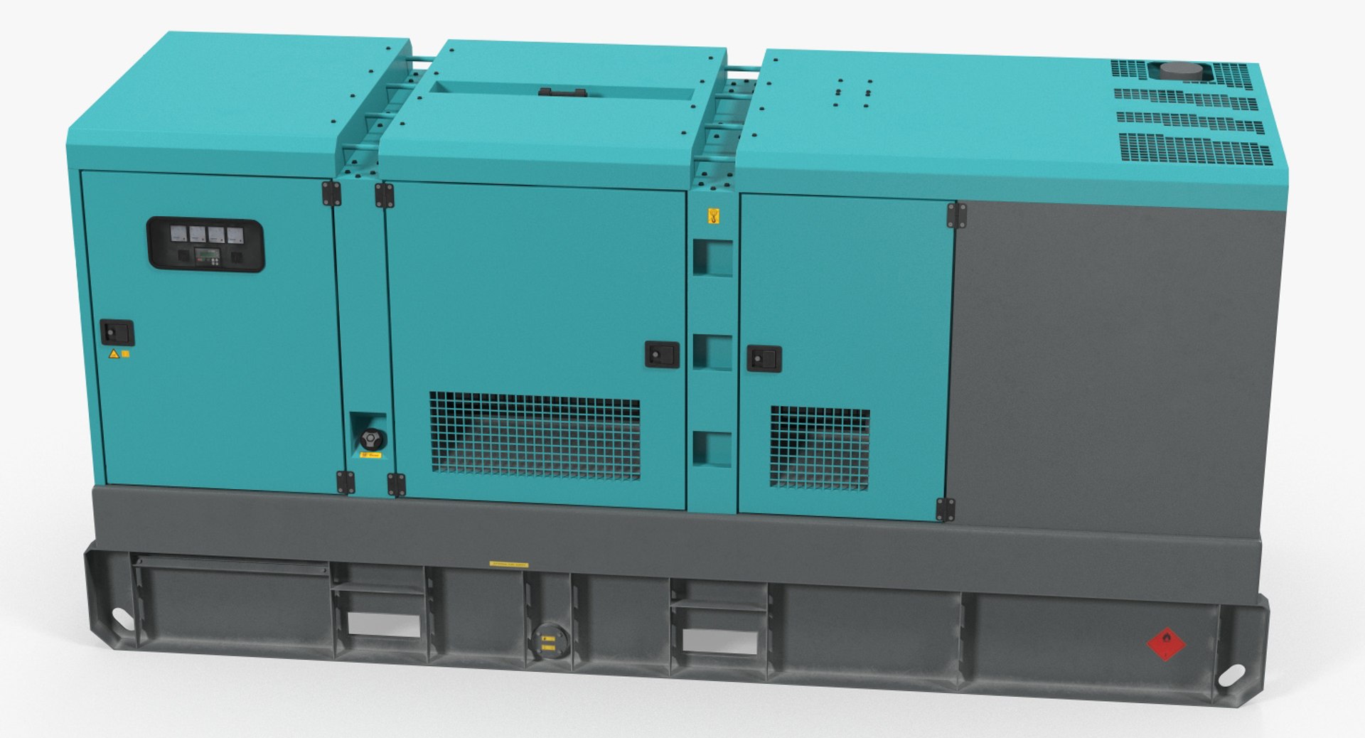 3D Industrial Power Diesel Generator Model - TurboSquid 1311283