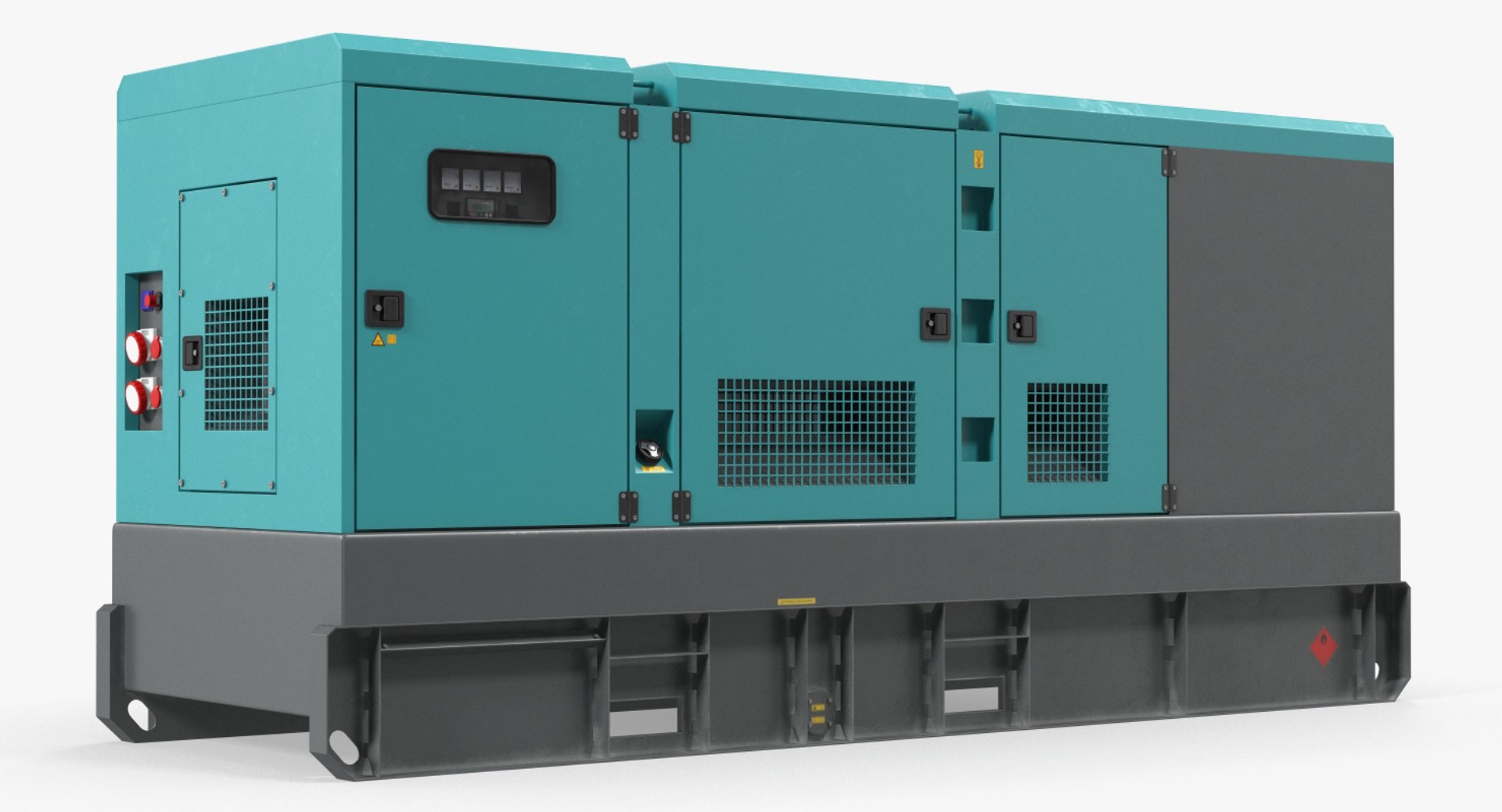 3D Industrial Power Diesel Generator Model - TurboSquid 1311283