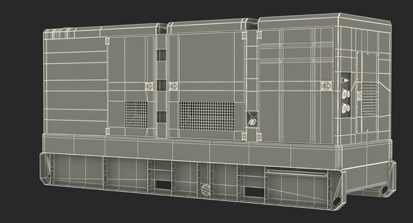 3D industrial power diesel generator model - TurboSquid 1311283