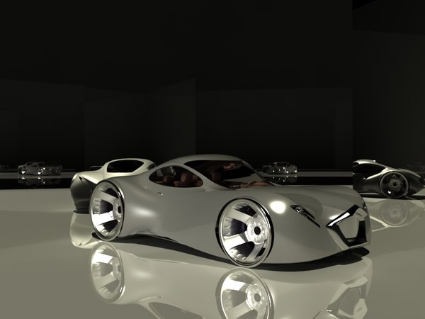 3d concept car model