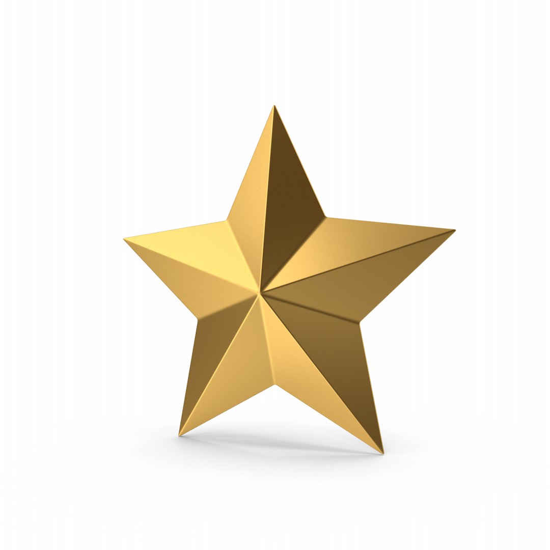 Star Gold 3D Model - TurboSquid 1874463