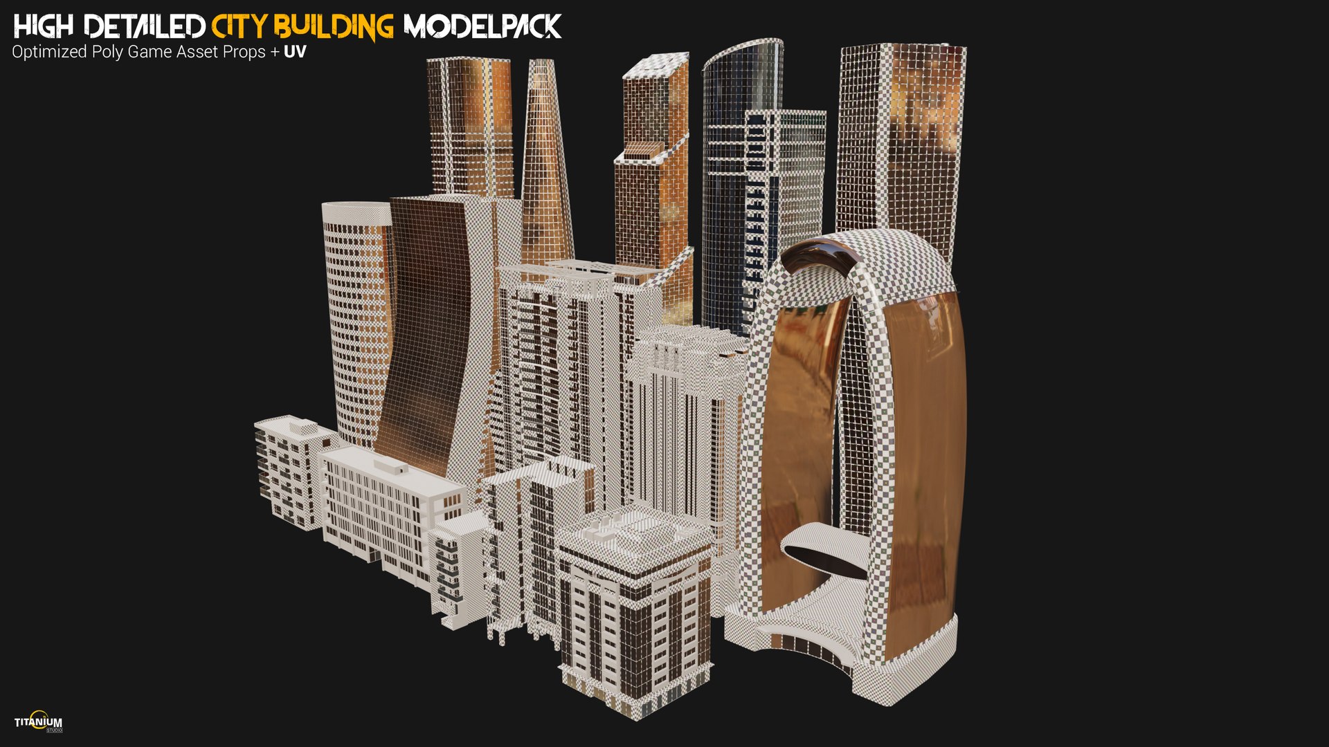 High Detailed City Building Pack 3D Model - TurboSquid 2081196