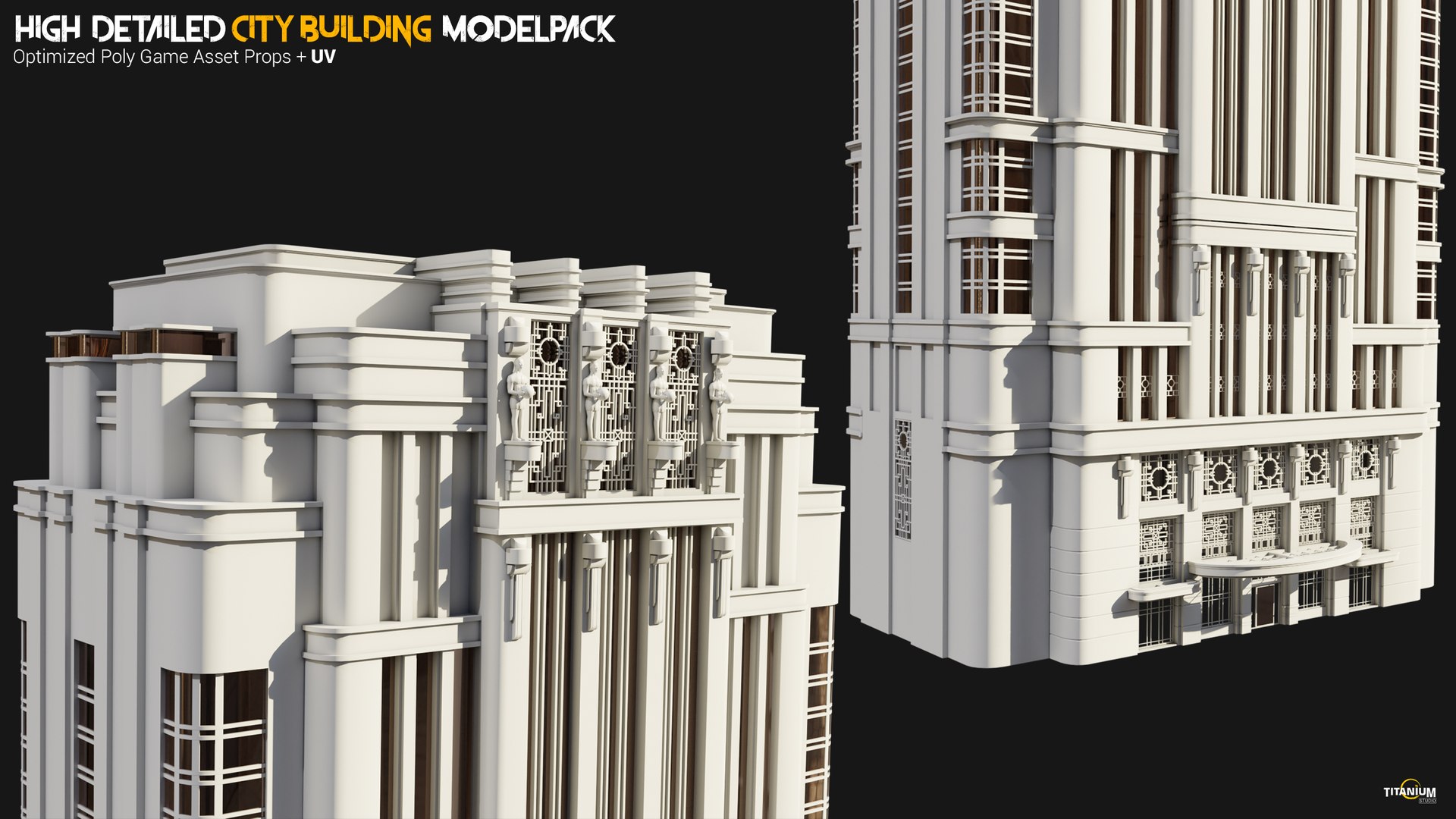 High Detailed City Building Pack 3D Model - TurboSquid 2081196