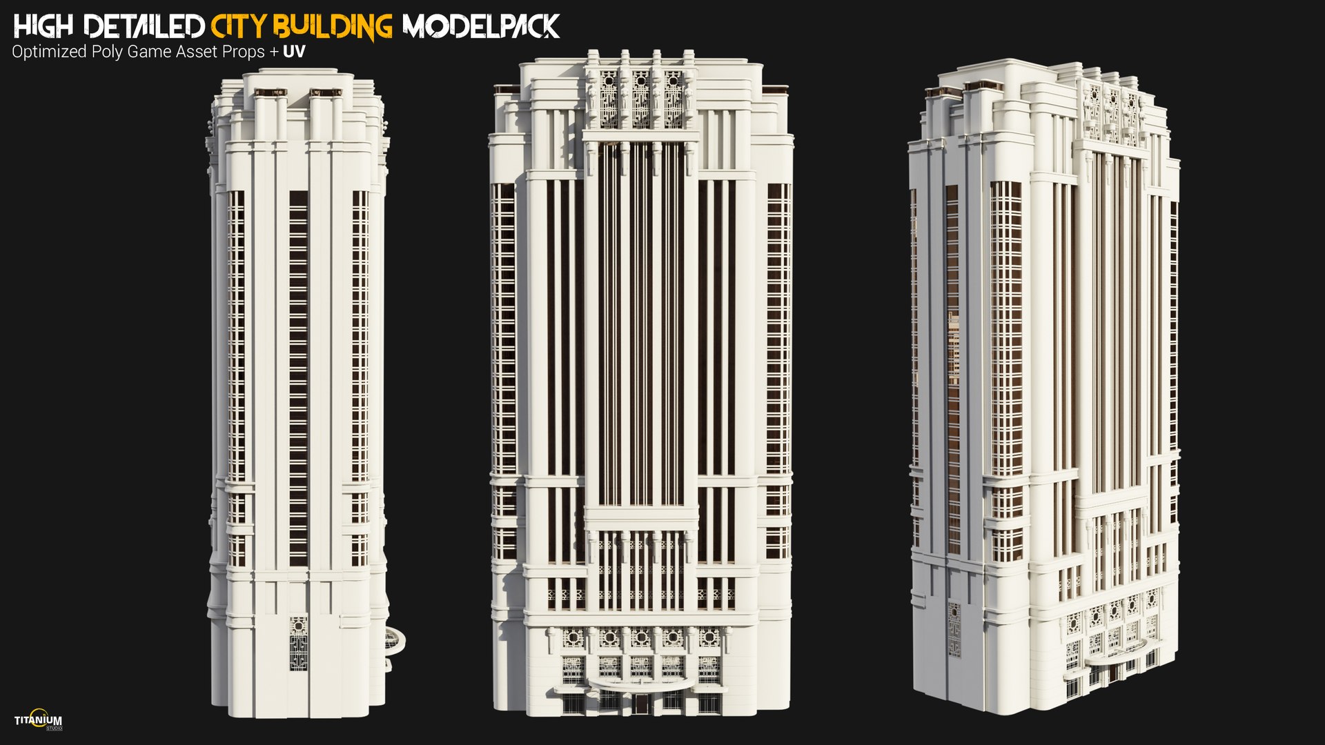 High Detailed City Building Pack 3D Model - TurboSquid 2081196