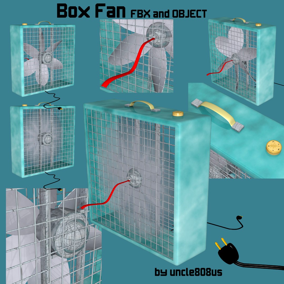 Cool Box Fan 3d X
