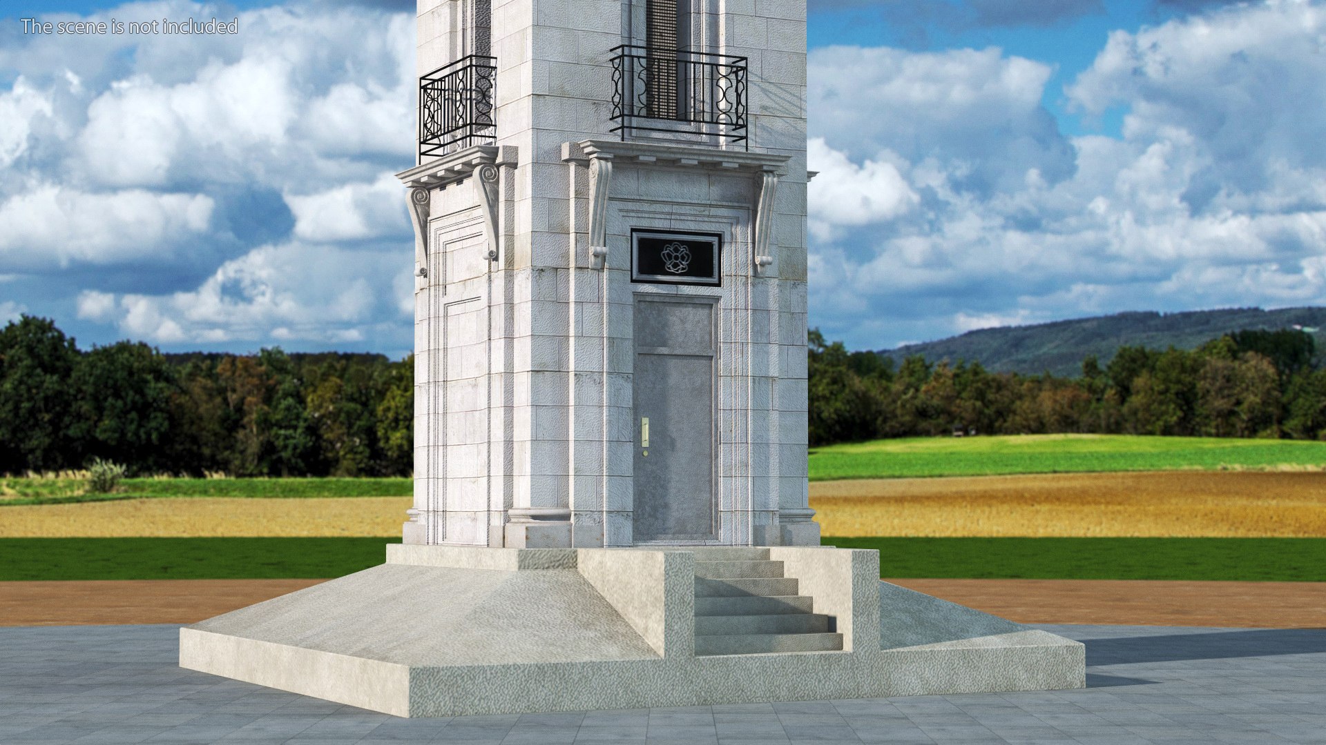 3D Model Old Clock Tower - TurboSquid 2131560