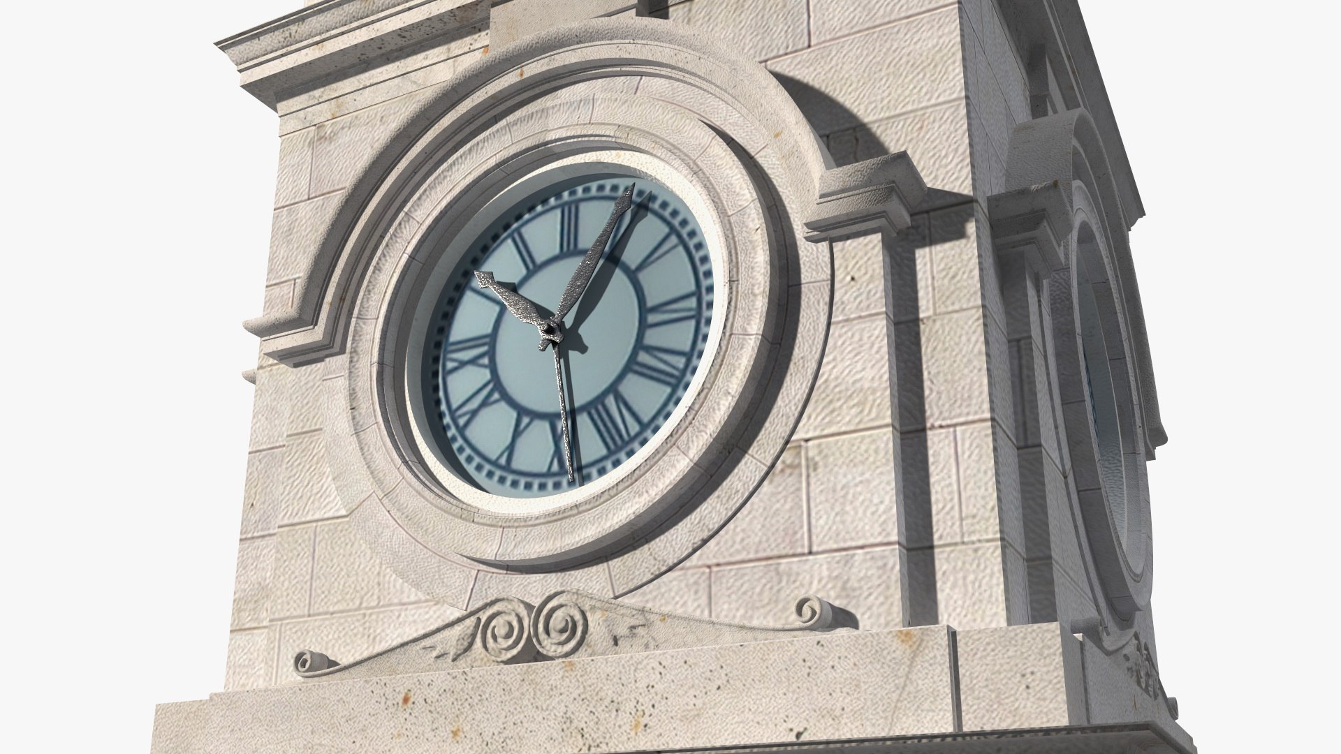 3D model Old Clock Tower - TurboSquid 2131560