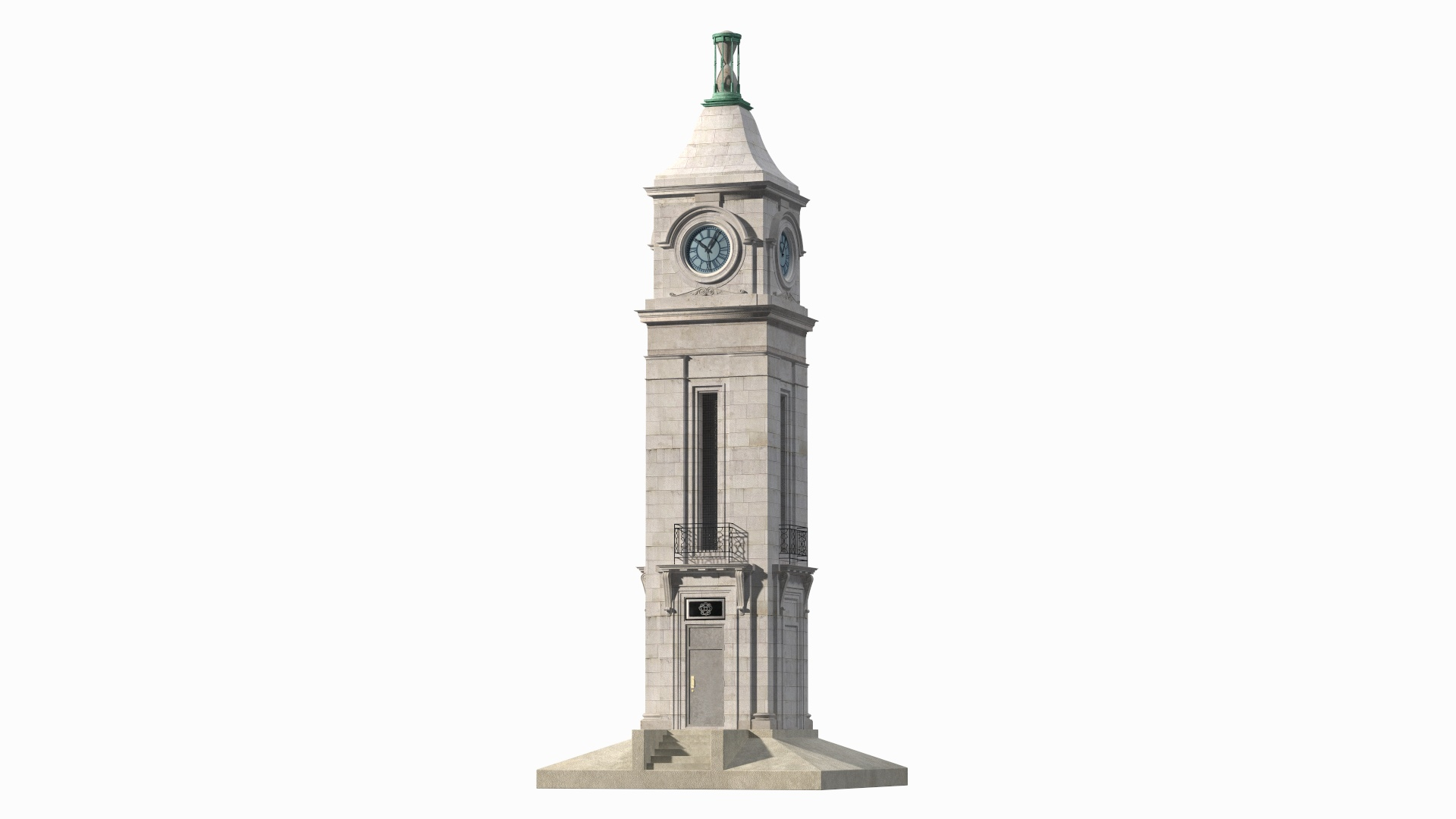 3D Model Old Clock Tower - TurboSquid 2131560