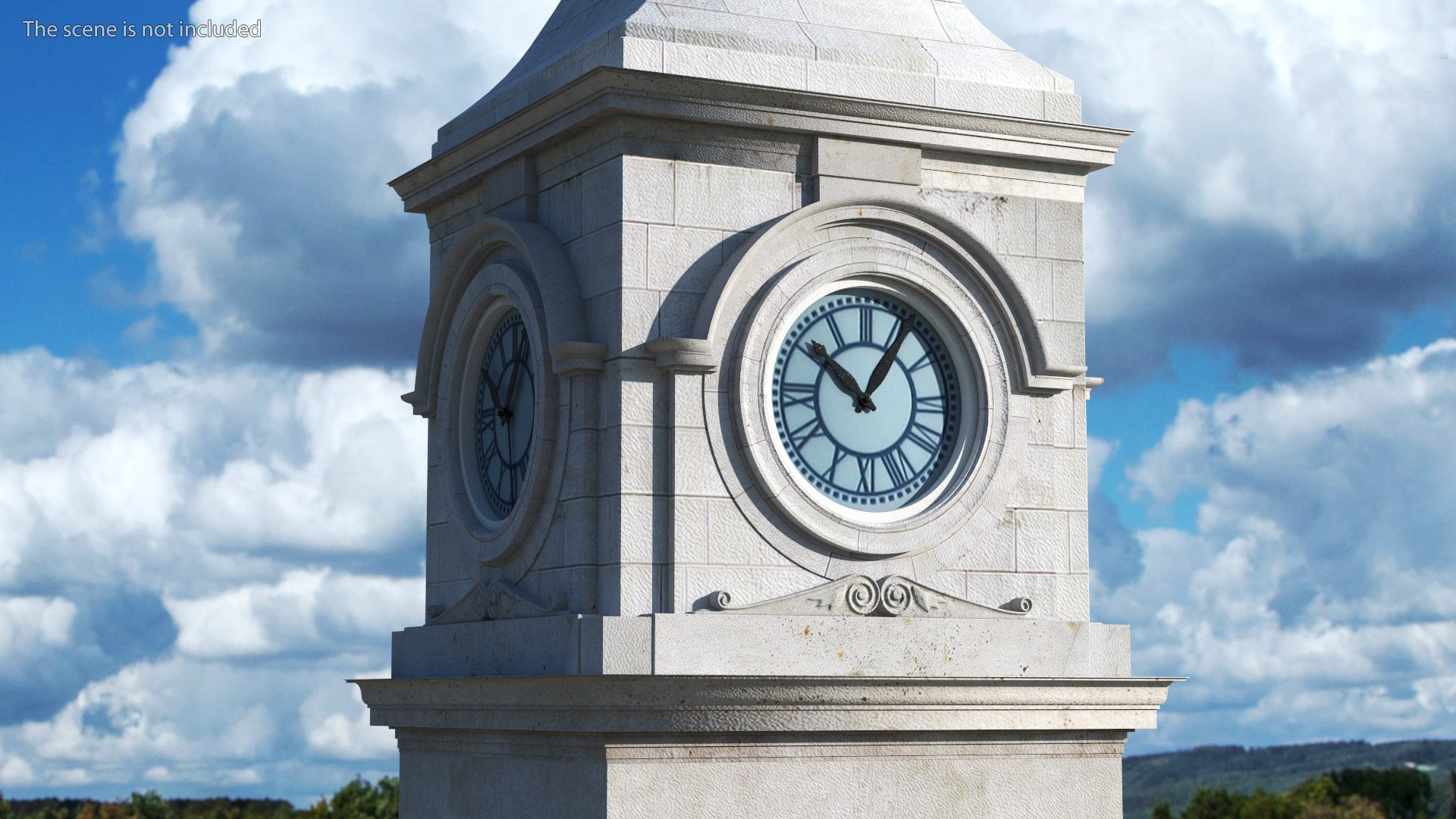 3D Model Old Clock Tower - TurboSquid 2131560
