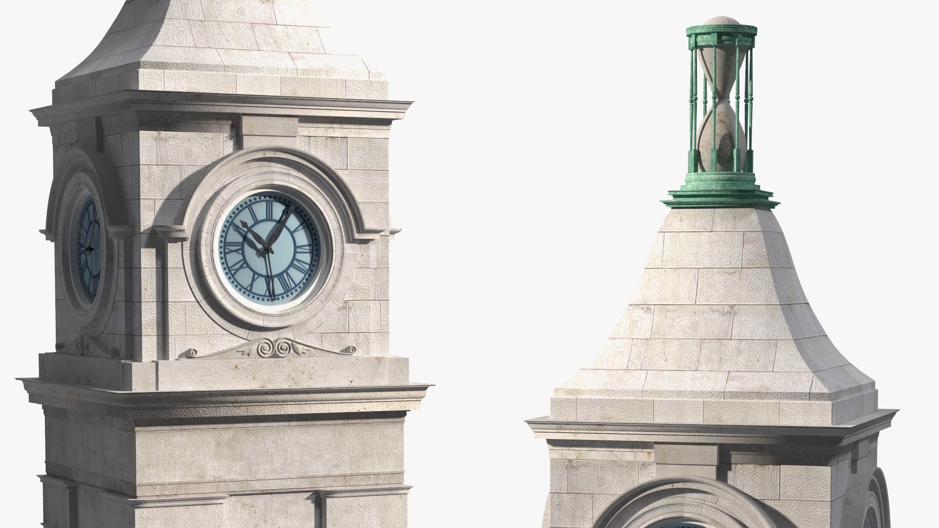3D model Old Clock Tower - TurboSquid 2131560