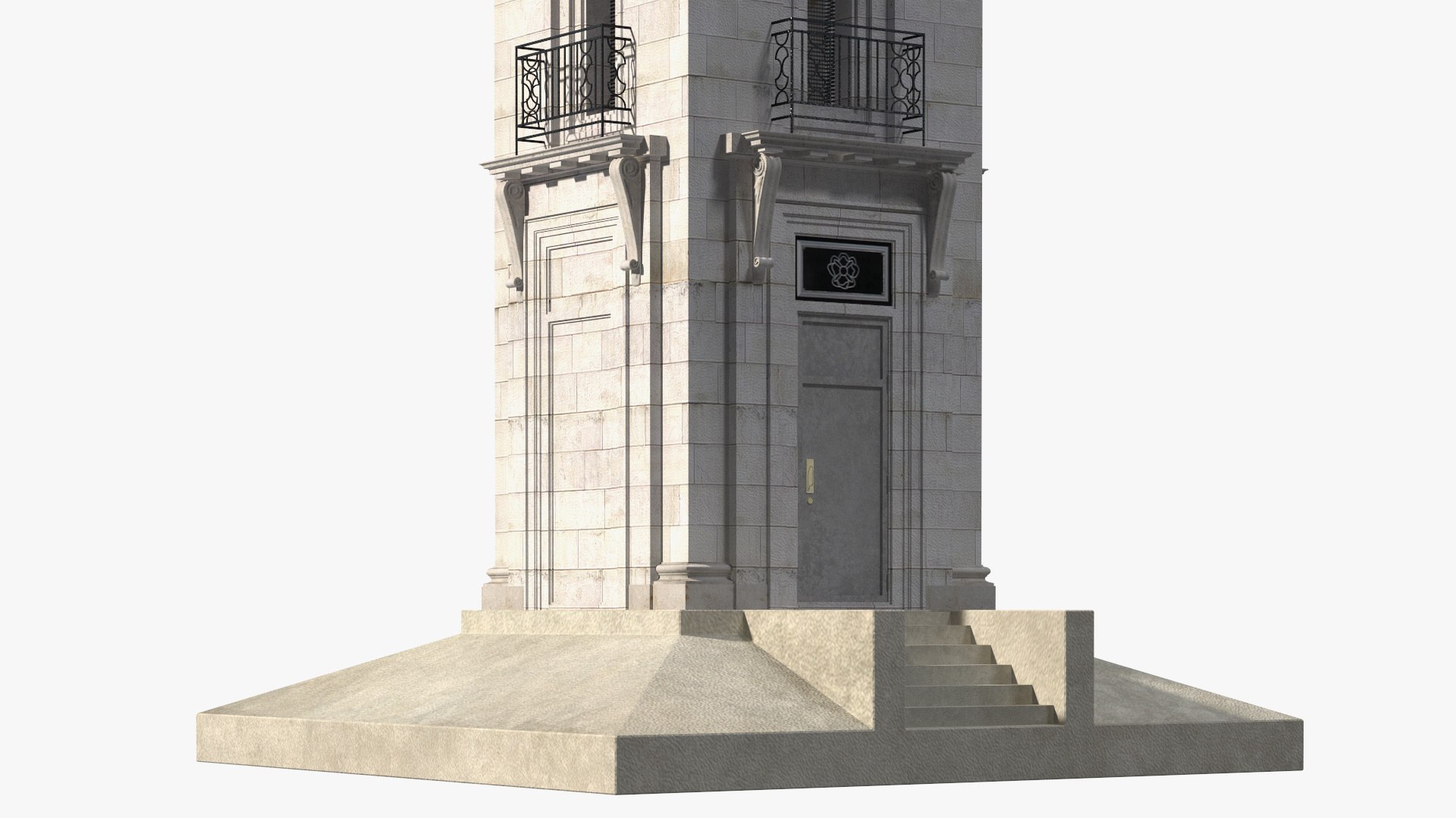 3D model Old Clock Tower - TurboSquid 2131560