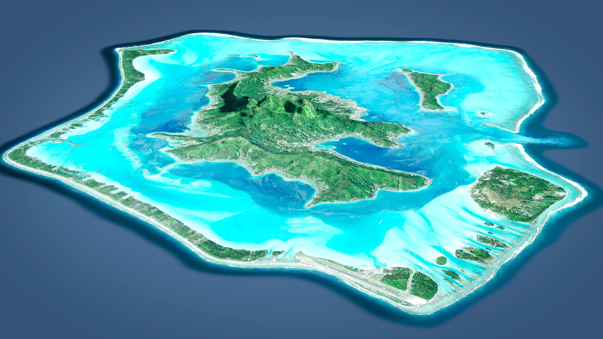 Bora-bora Islands 16k 3D Model - TurboSquid 1604536