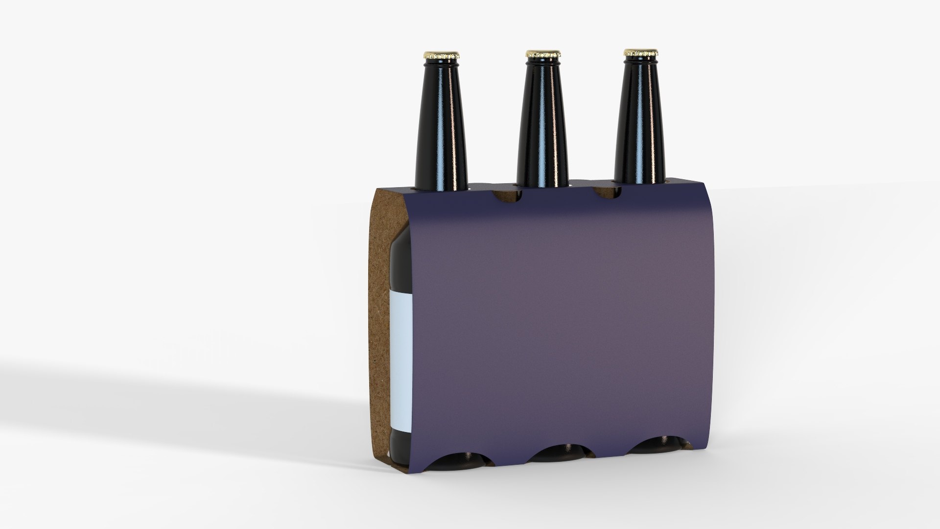 Beer Bottles Holder Packaging V2 3D Model - TurboSquid 1839810