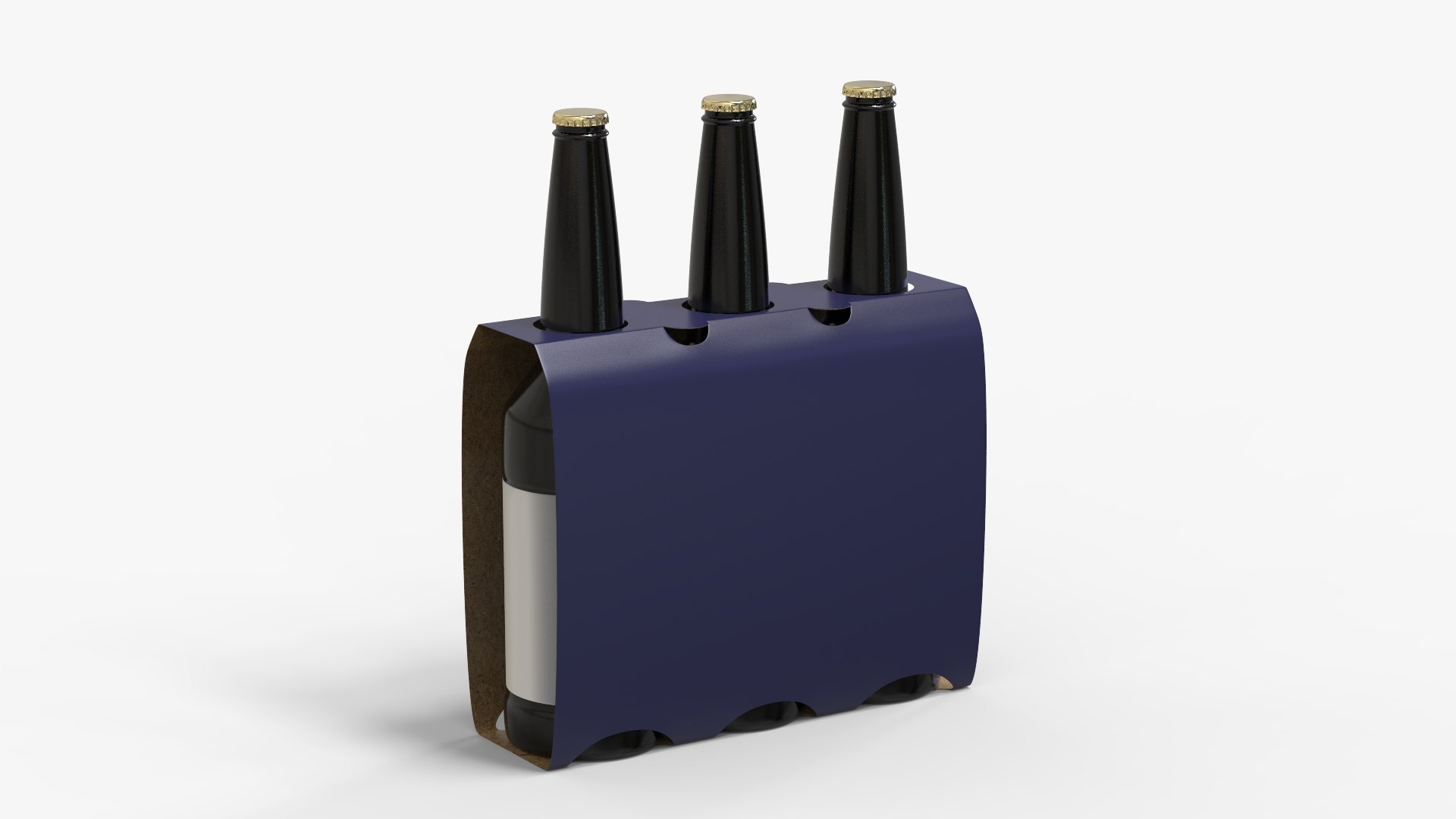 Beer Bottles Holder Packaging V2 3D Model - TurboSquid 1839810