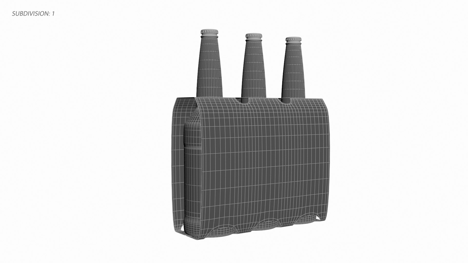 Beer Bottles Holder Packaging V2 3D Model - TurboSquid 1839810