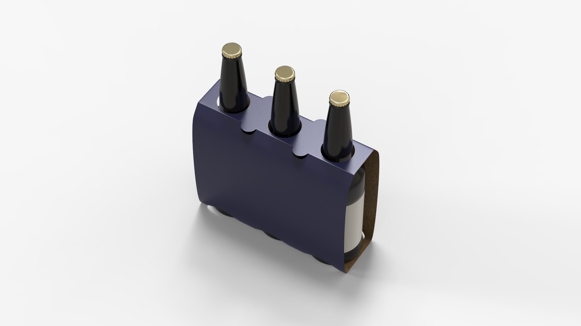 Beer Bottles Holder Packaging V2 3D Model - TurboSquid 1839810
