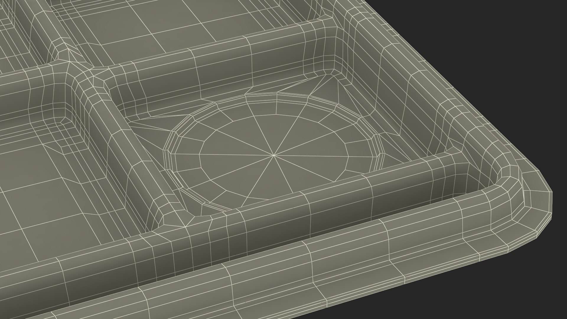 Compartment Meal Tray Red 3D Model - TurboSquid 2208838