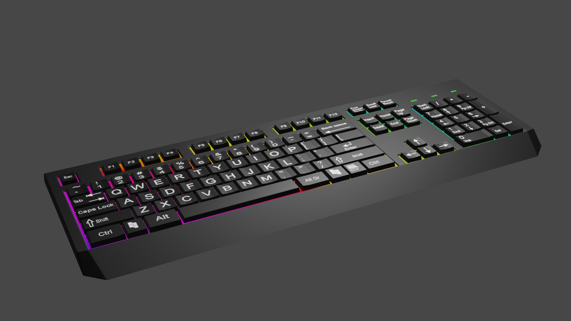 Lowpoli Keyboard 3D Model - TurboSquid 1627662
