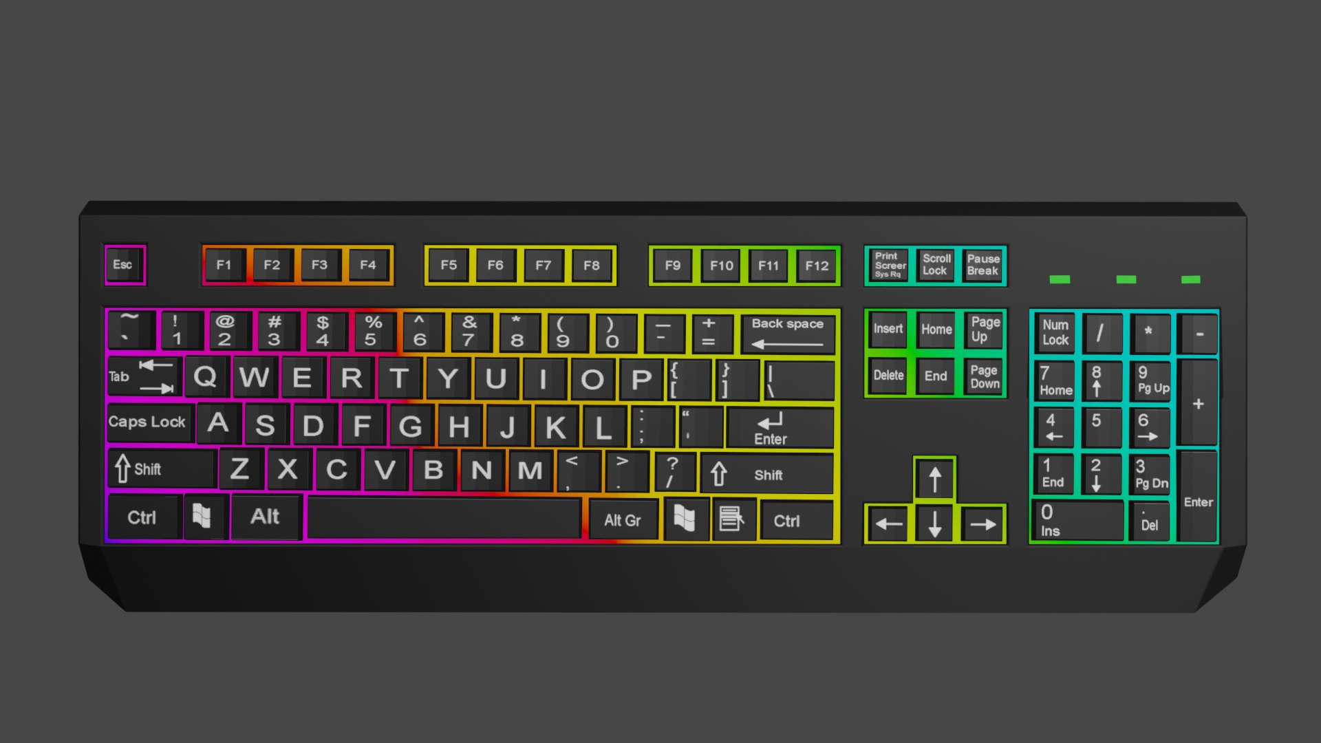 Lowpoli Keyboard 3D Model - TurboSquid 1627662