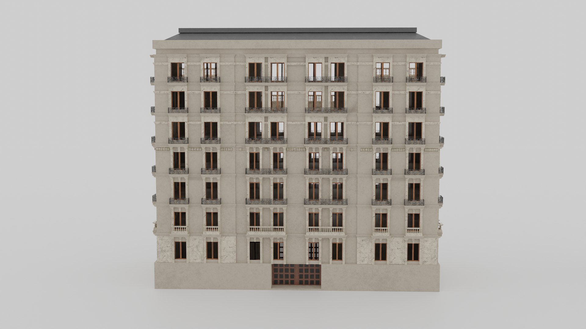 Classical Architecture Apartment Model - TurboSquid 2080615