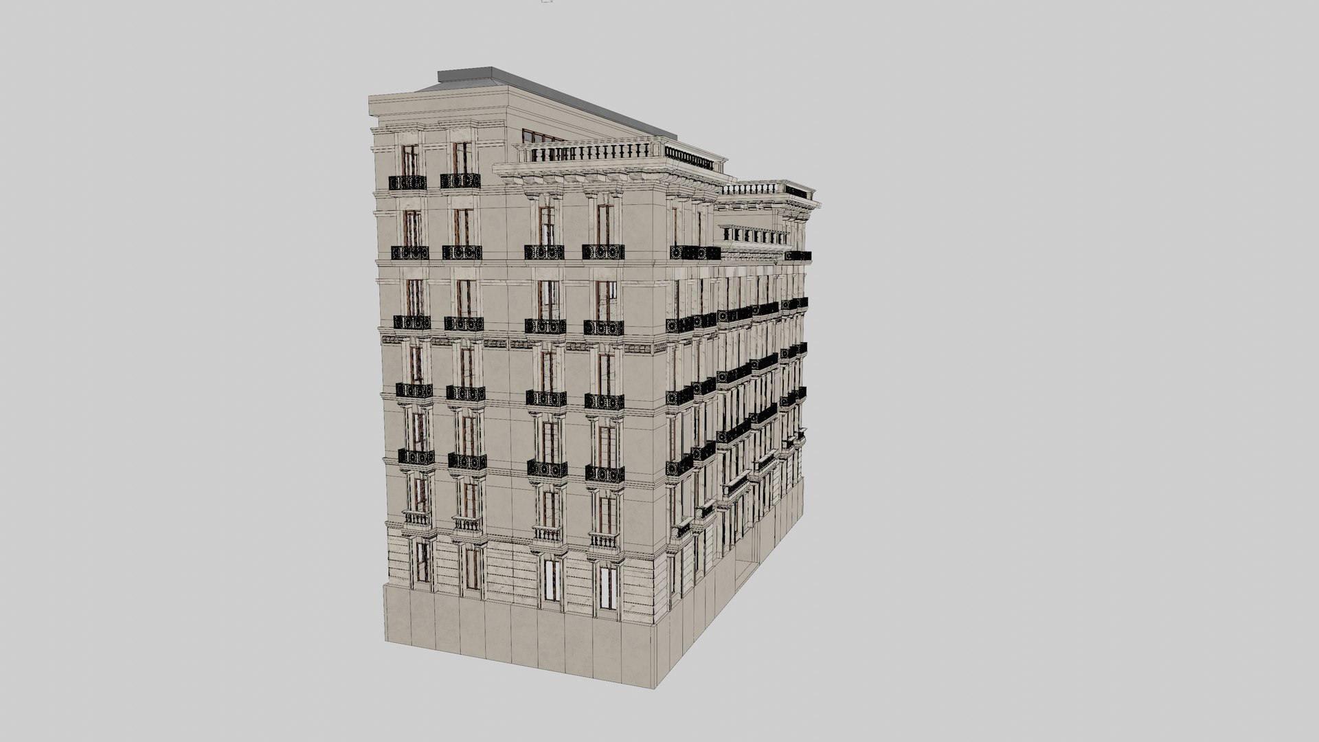 Classical Architecture Apartment Model - TurboSquid 2080615