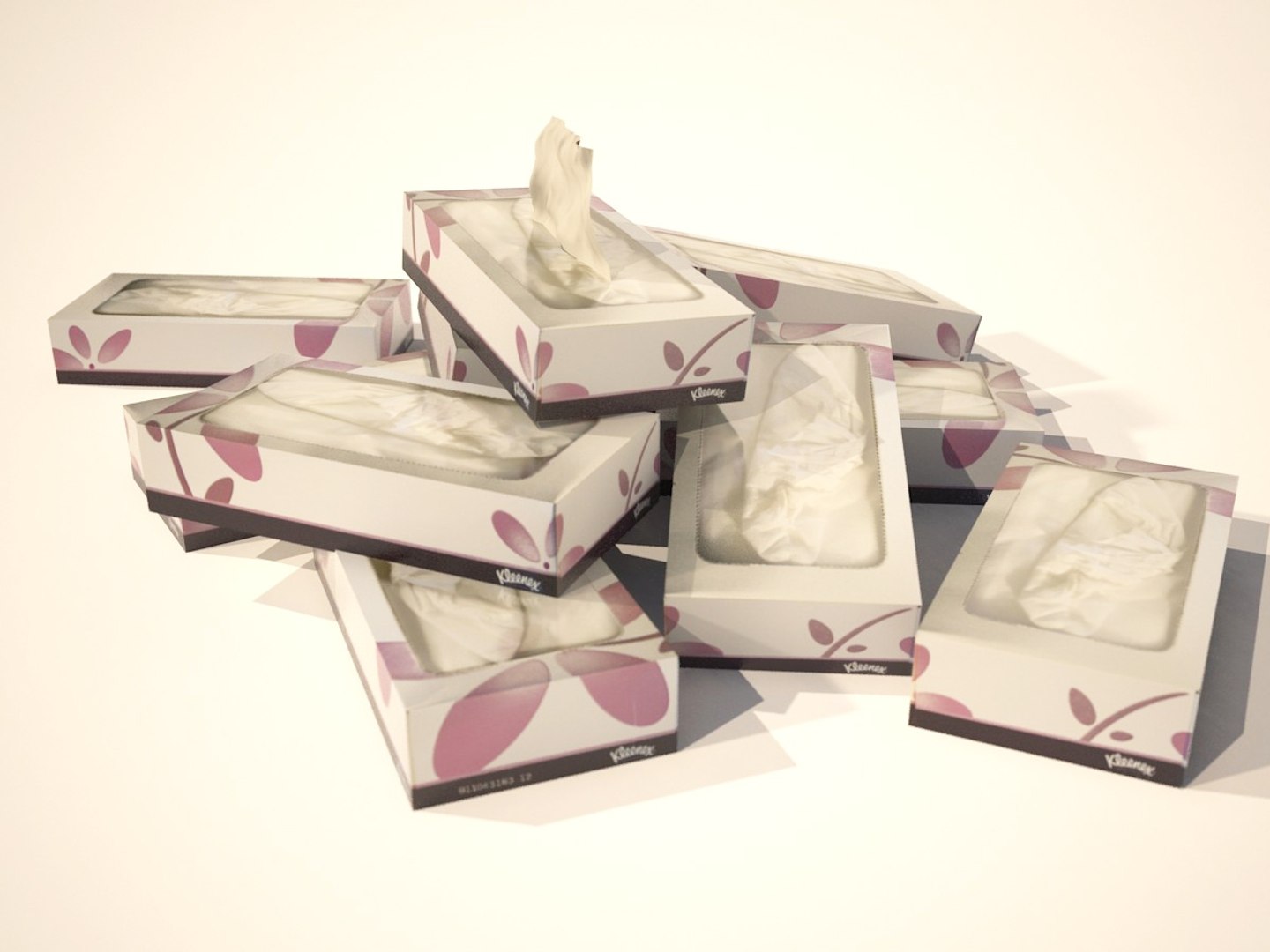 kleenex tissue box 3d model