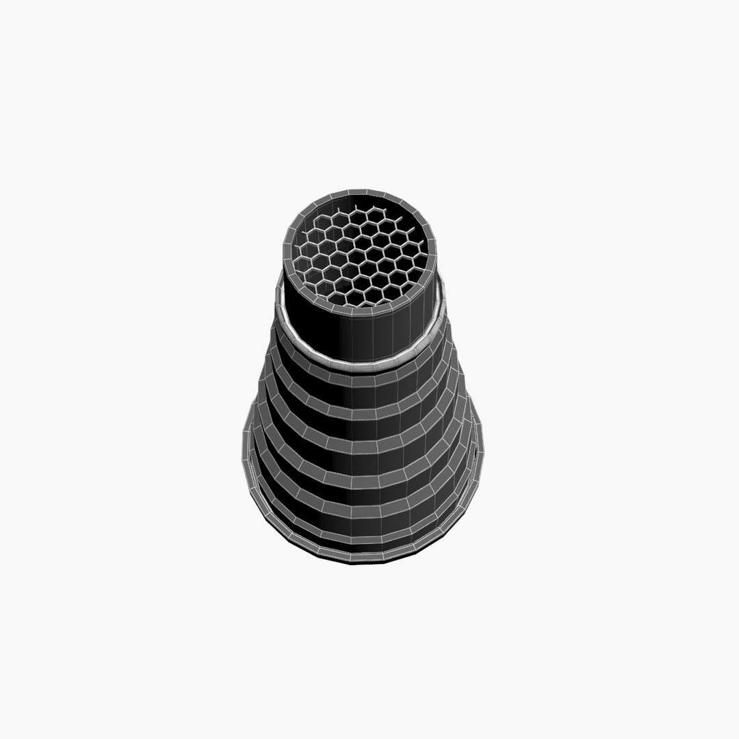 Snoot Conical Honeycomb Grid 3D Model - TurboSquid 1169651