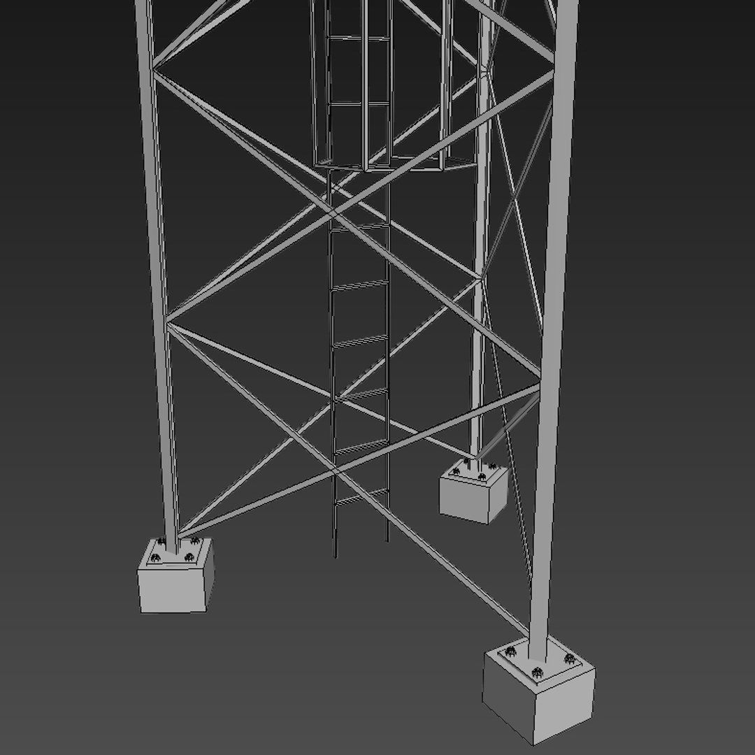 3d Model Spotlight Tower