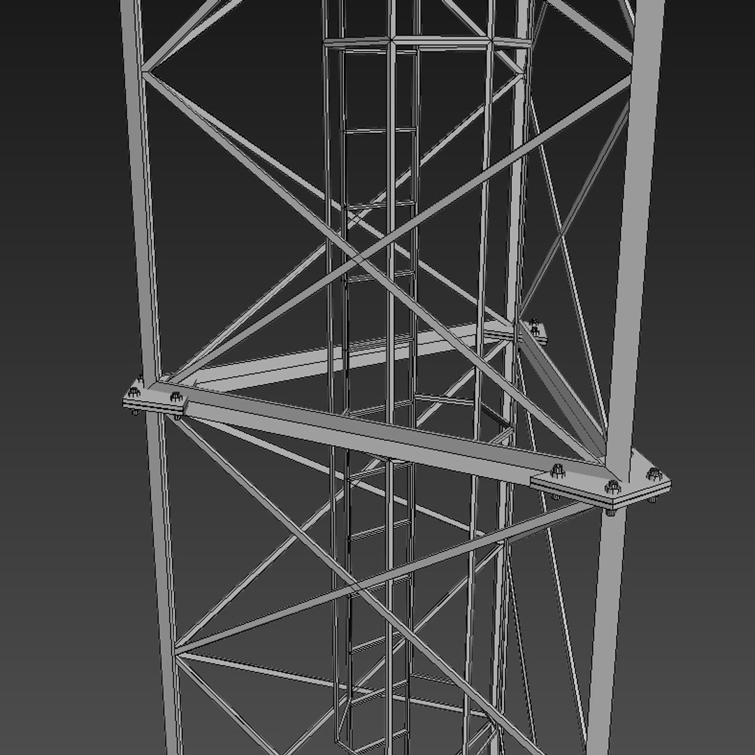 3d Model Spotlight Tower