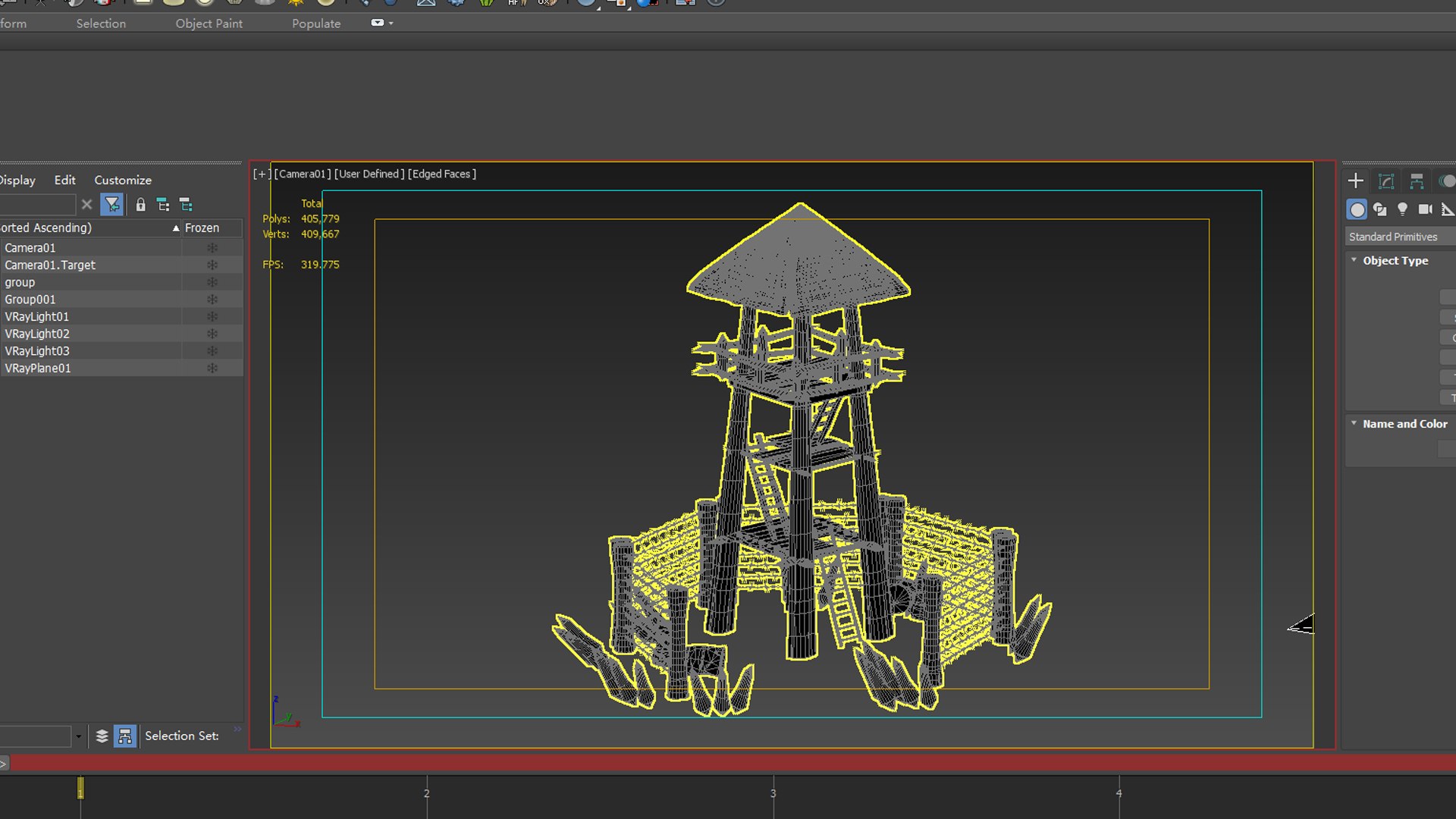 Guard Tower War Camp Military Pow Bunker Look Out Post 3D Model ...