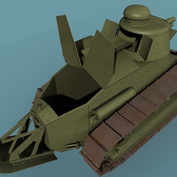 wwi tank renault ft17 3d model