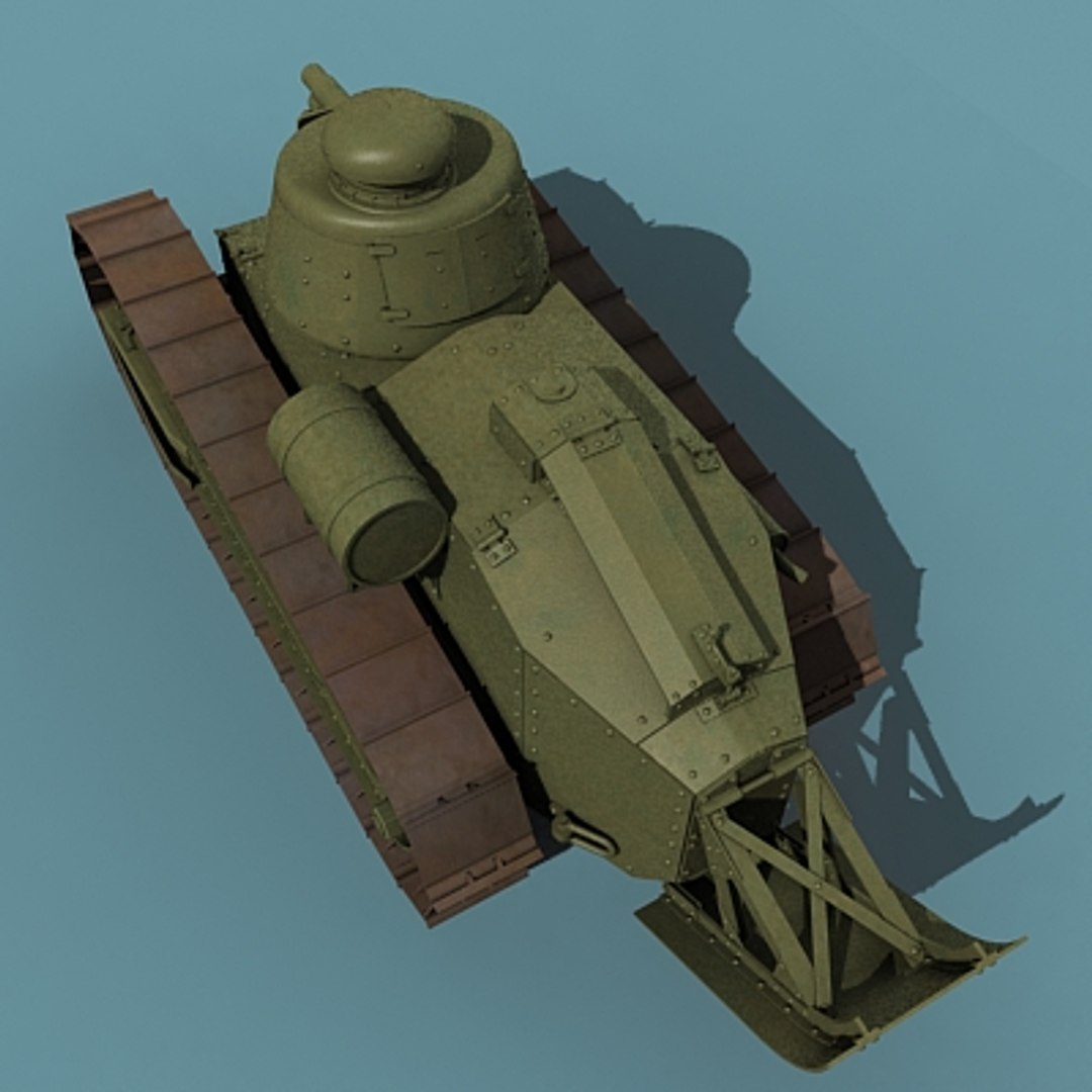 Wwi Tank Renault Ft17 3d Model