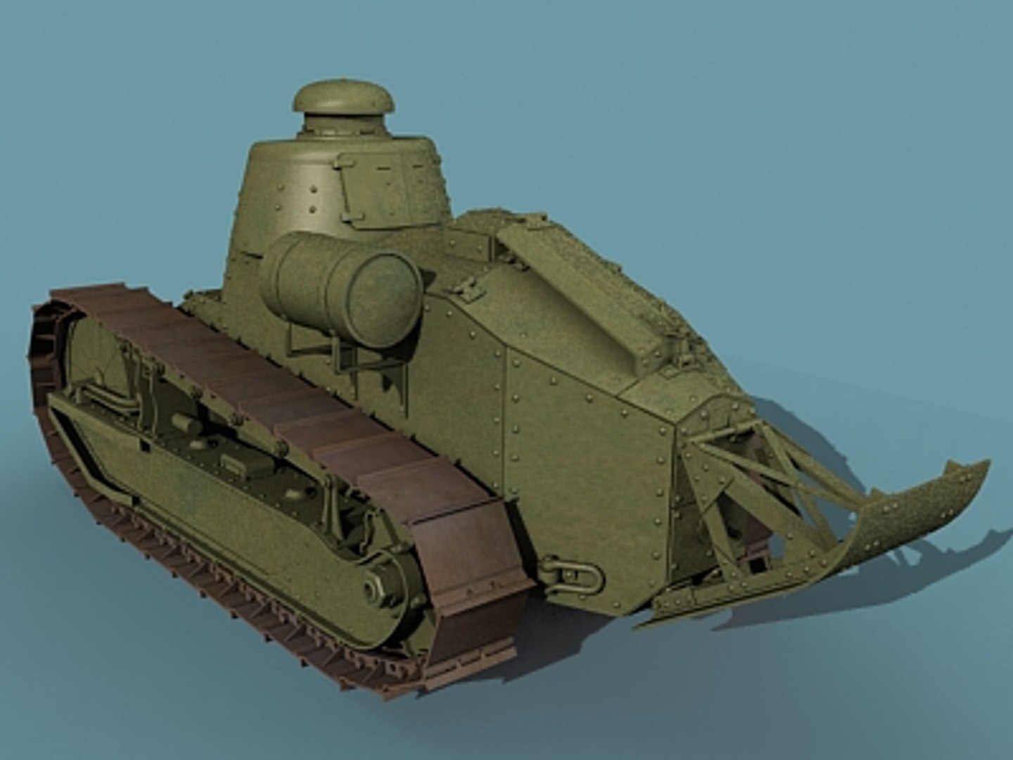 Wwi Tank Renault Ft17 3d Model