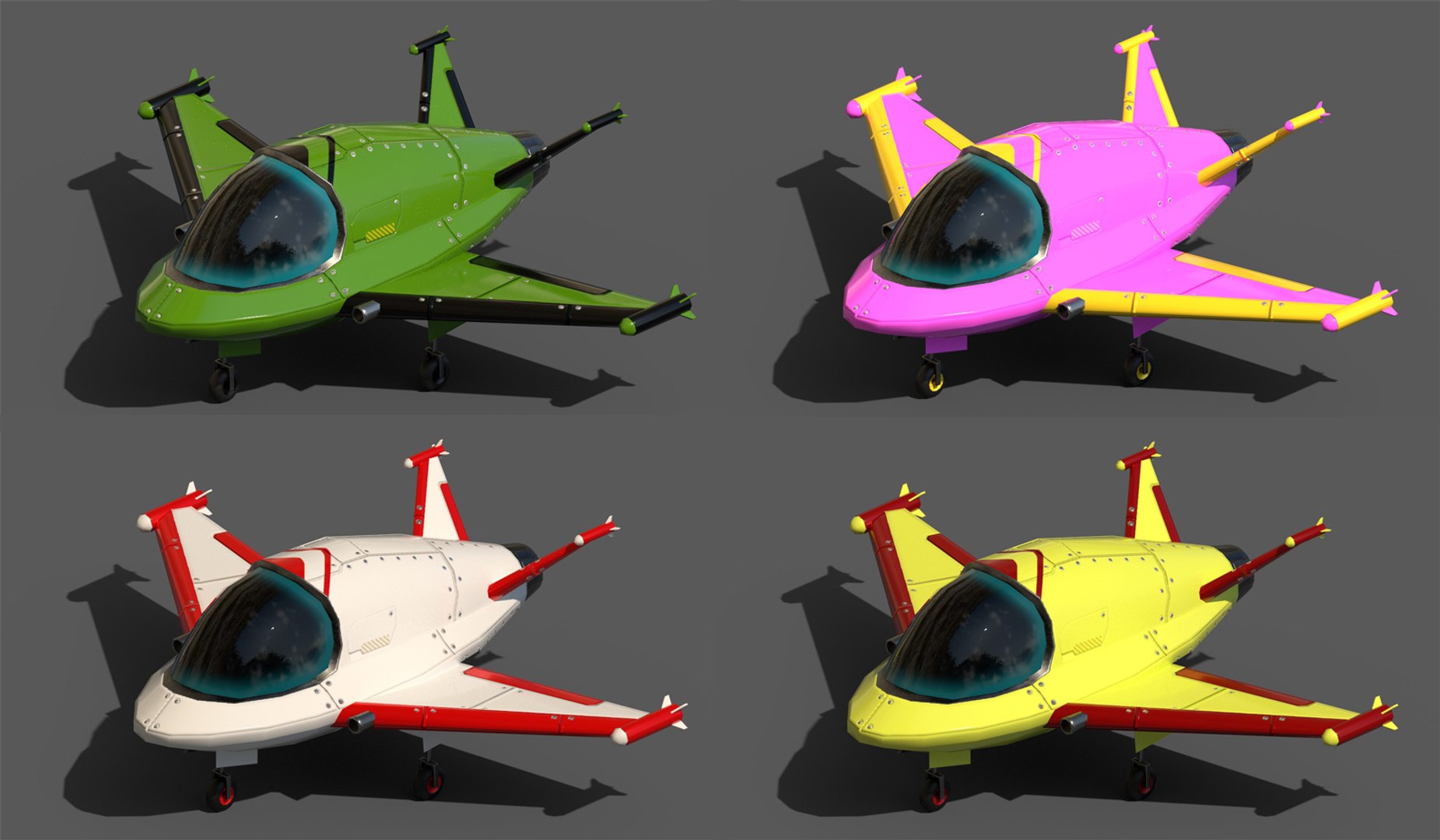 Cartoon Ships Pbr 3D Model - TurboSquid 1440527
