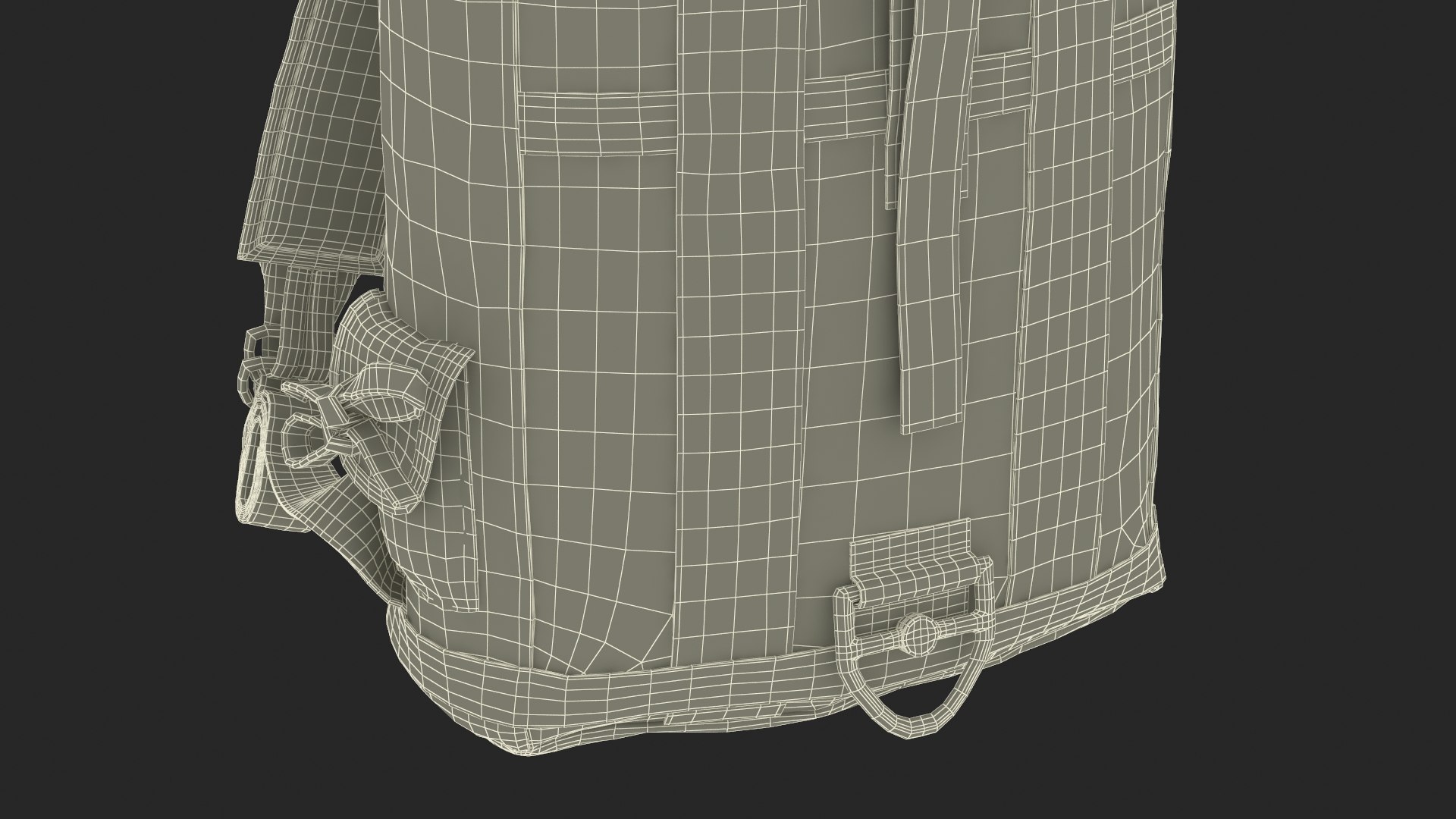 Lightweight Travel Parachute Backpack Green 3D model - TurboSquid 2084426