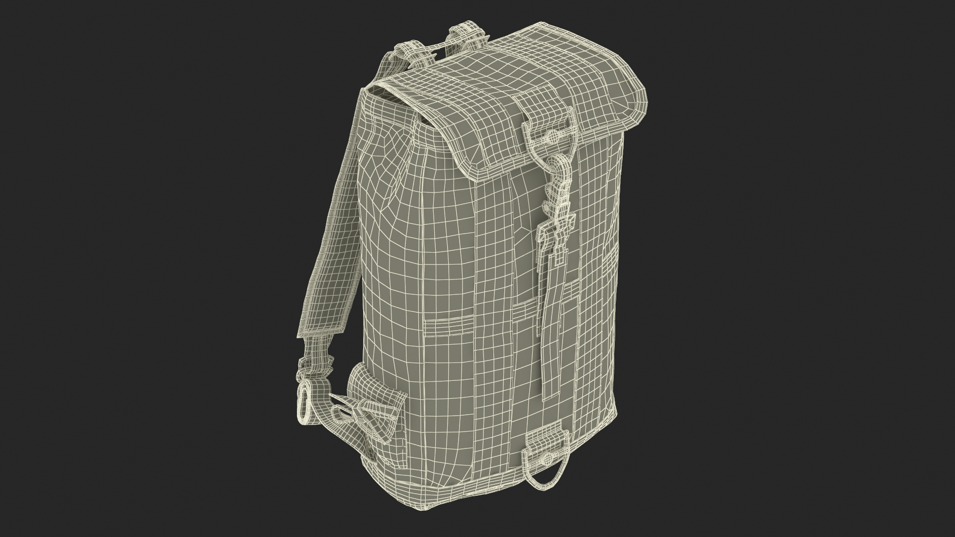 Lightweight Travel Parachute Backpack Green 3D model - TurboSquid 2084426