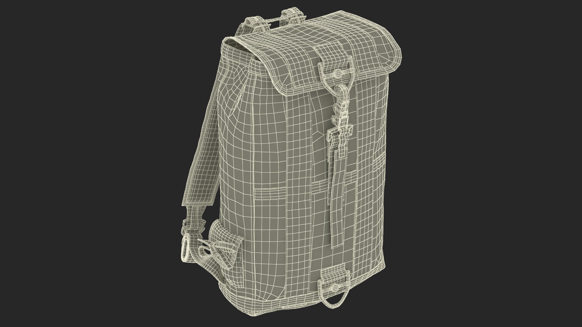 Lightweight Travel Parachute Backpack Green 3D model - TurboSquid 2084426