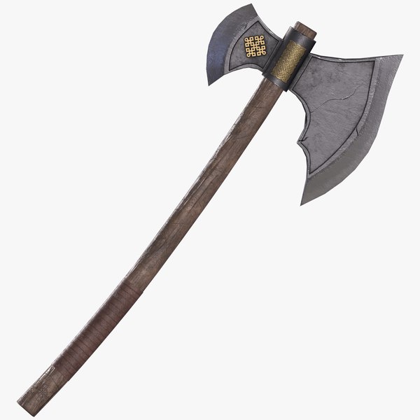 modelo 3d Hacha Medieval Juego Listo - TurboSquid 2012012