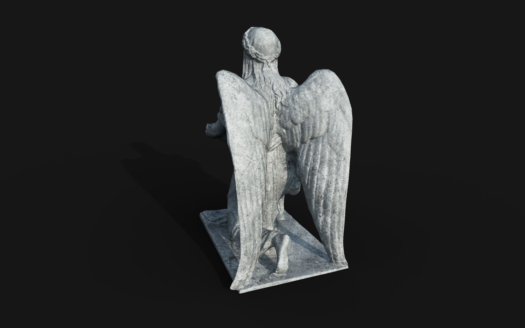 3D Angel Women Statue Model - TurboSquid 1552101
