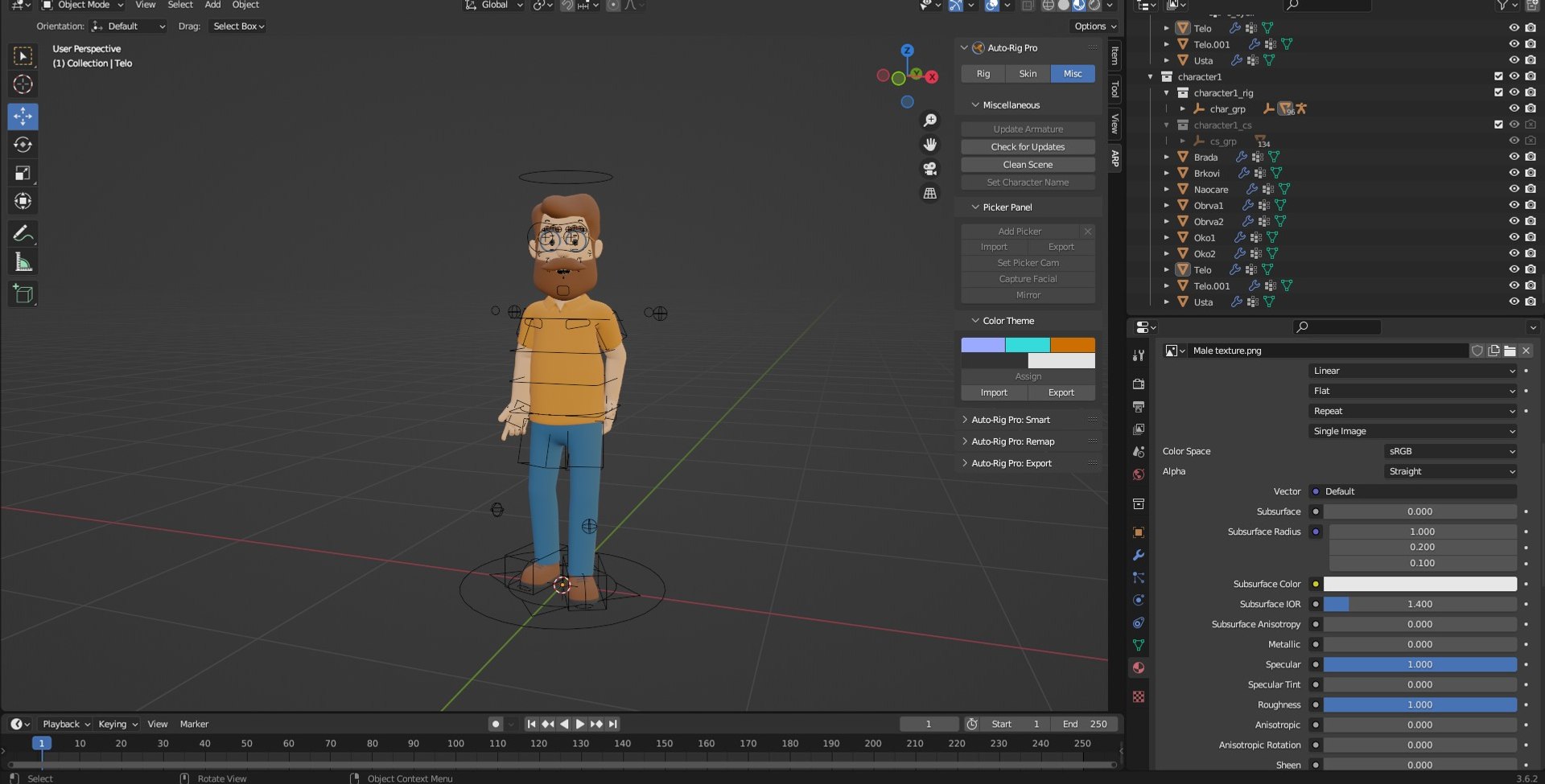 3D Male minimal character model - TurboSquid 2120266